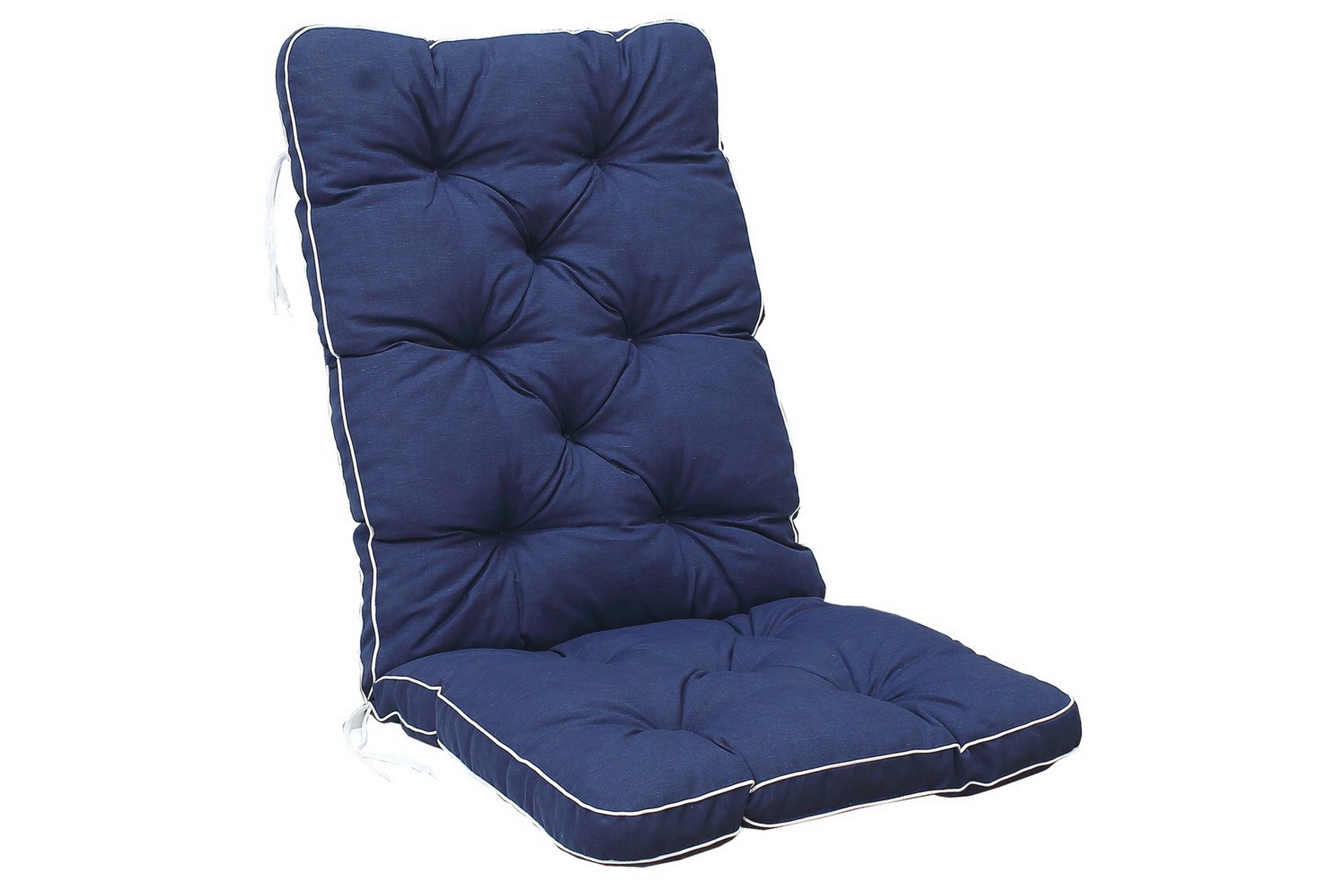 Stolpute med ryggstøtte Malmö Maxi Høy Rygg Blå Blå - Hagemøbler ...