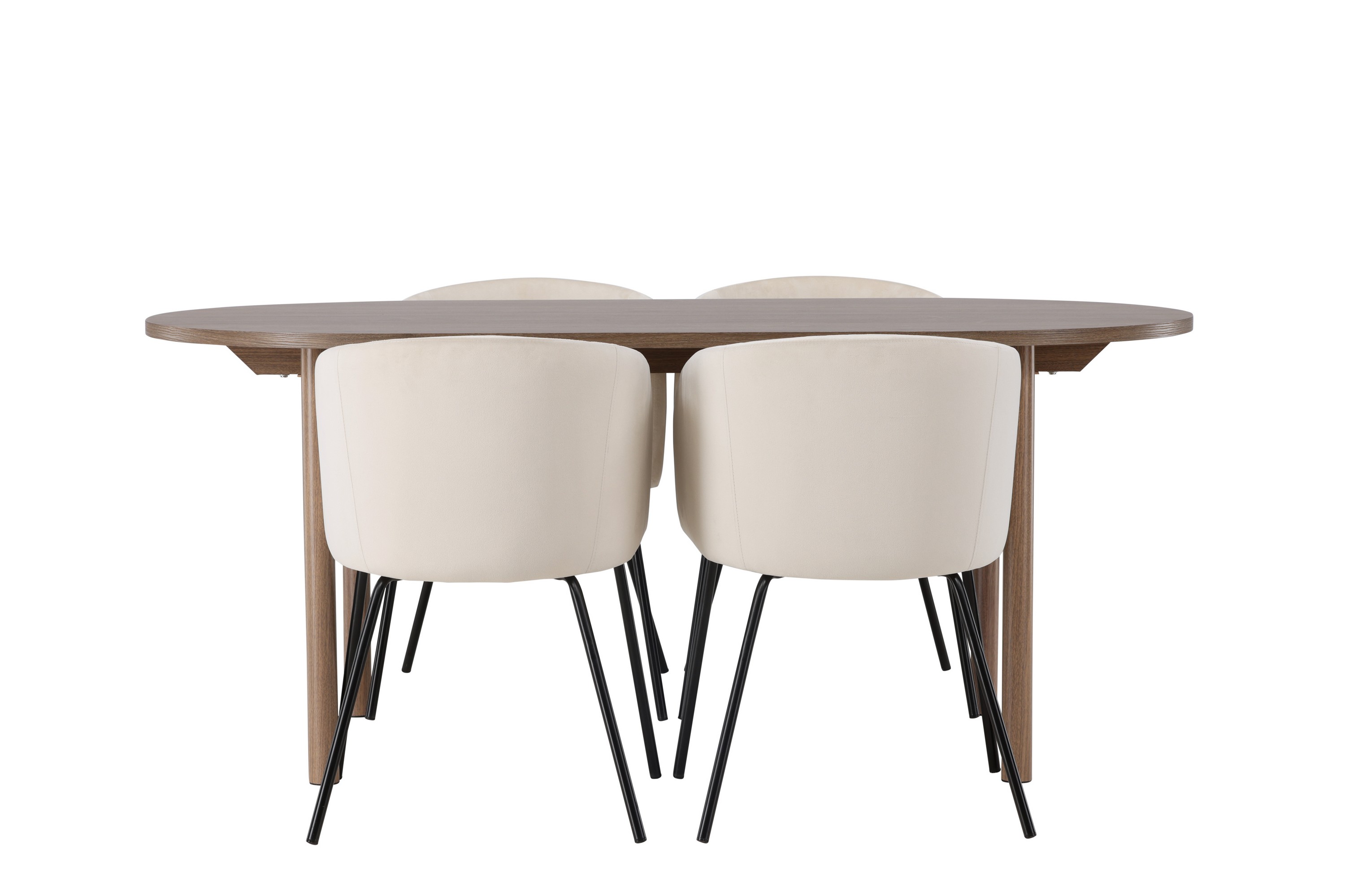 Venture Home Andy Spisegruppe 180 cm Oval med 4 Berit Stoler Beige ...