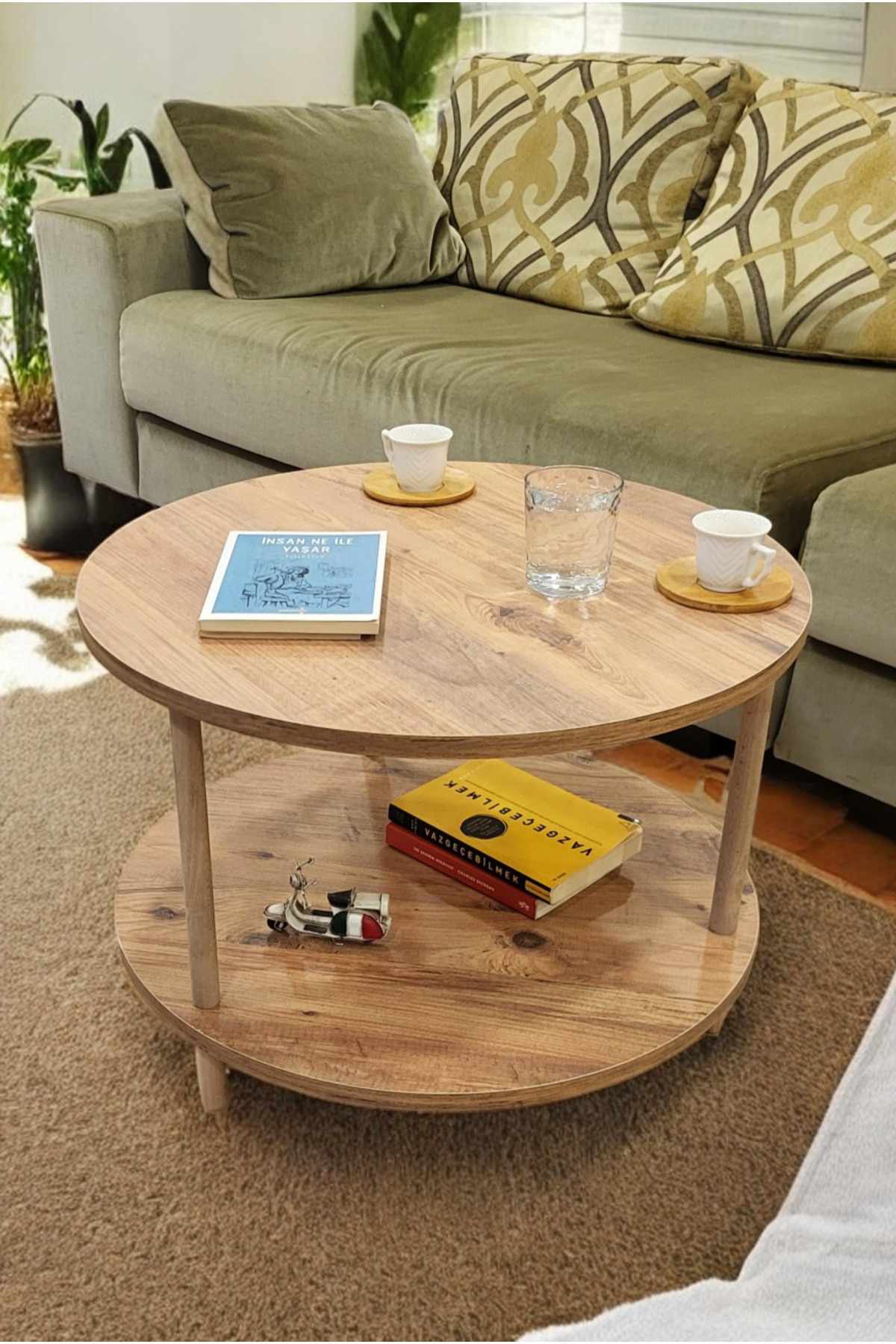 Sofabord Hanah Home Peka Square (Ø60 x H43 cm) Furu Furu - Møbler - Chilli