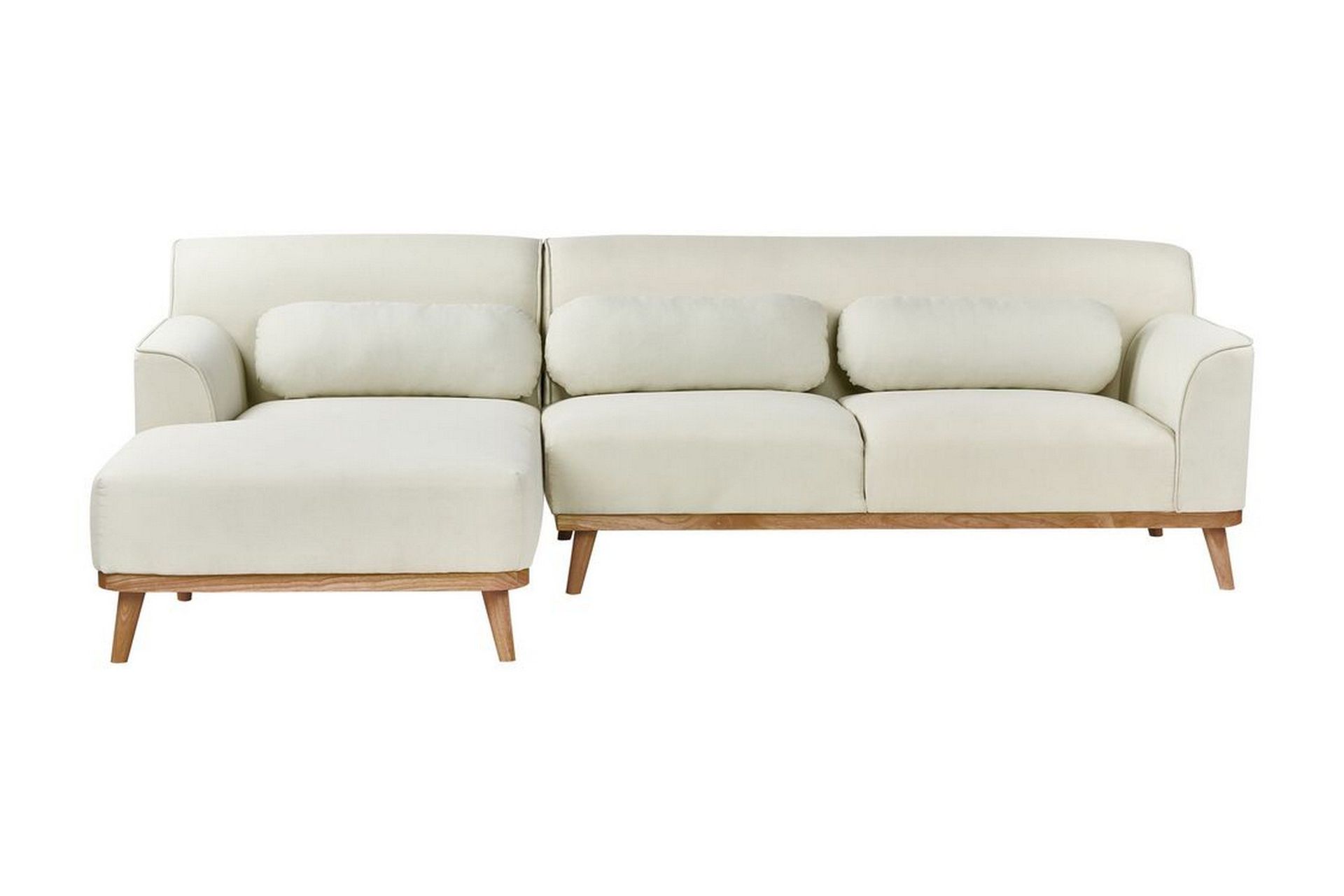 Bree Hjørnesofa 3-seter Hvit/Lyst tre - Møbler - Chilli