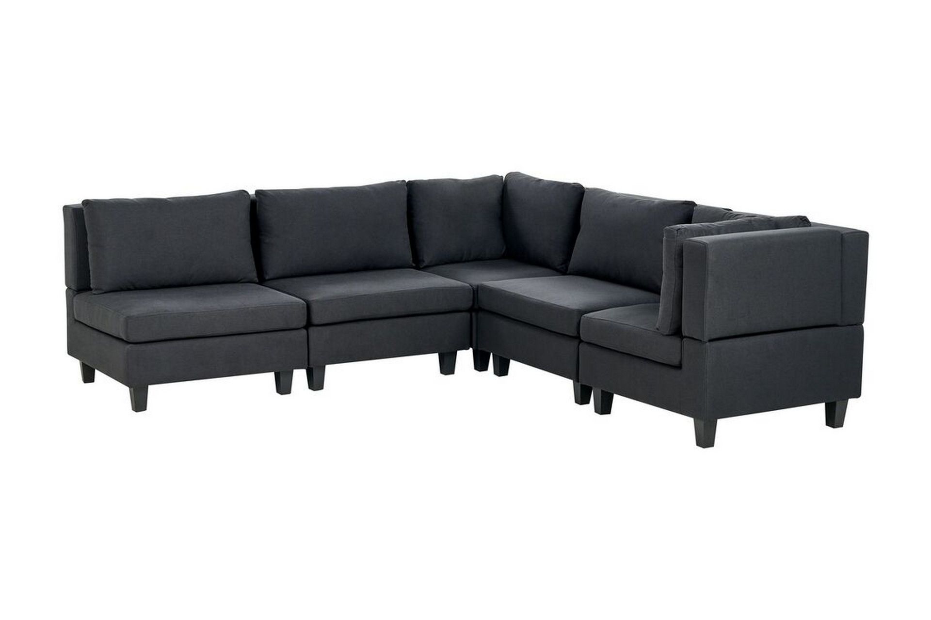 Buck Modulsofa 5-seter Svart - Møbler - Chilli