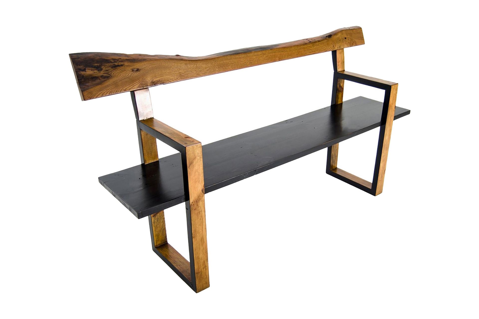 Harrouch Sittebenk 135 cm Valnøtt / Brun / Mørkebrun / Svart - Møbler ...