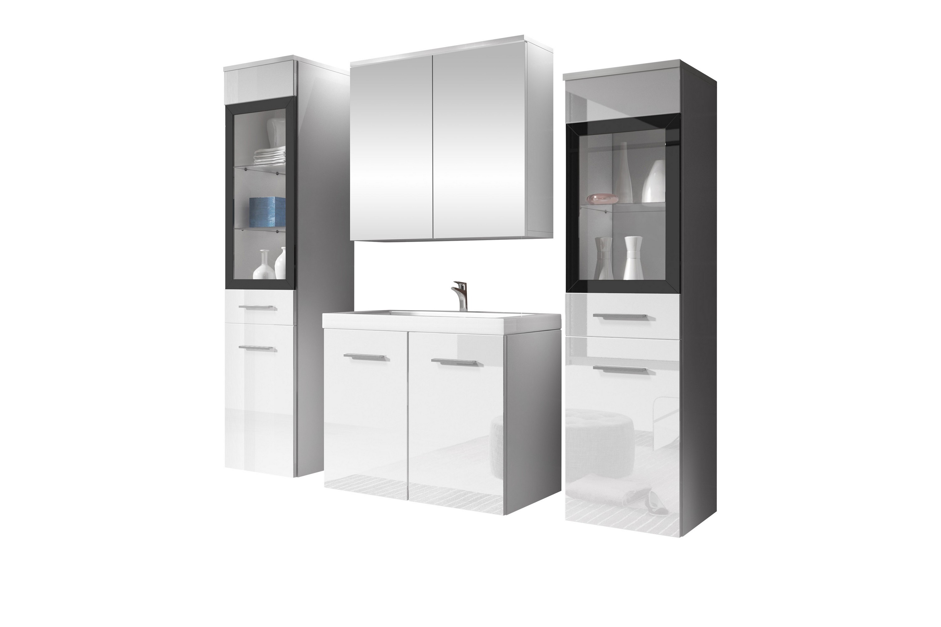 Somender Møbelsett til Bad 132 cm - Oppbevaring - Chilli