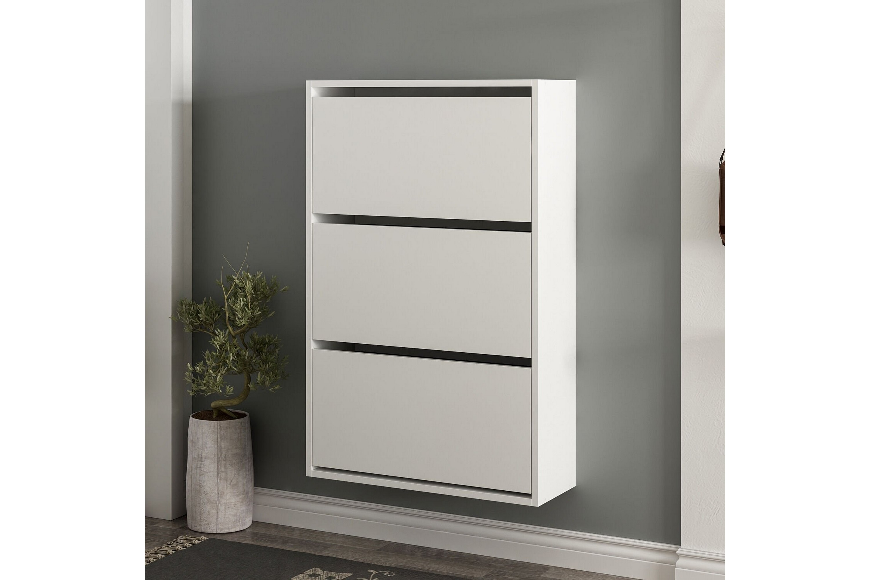 Skoskap Shett 70 cm Hvit - Oppbevaring - Black Friday - Chilli