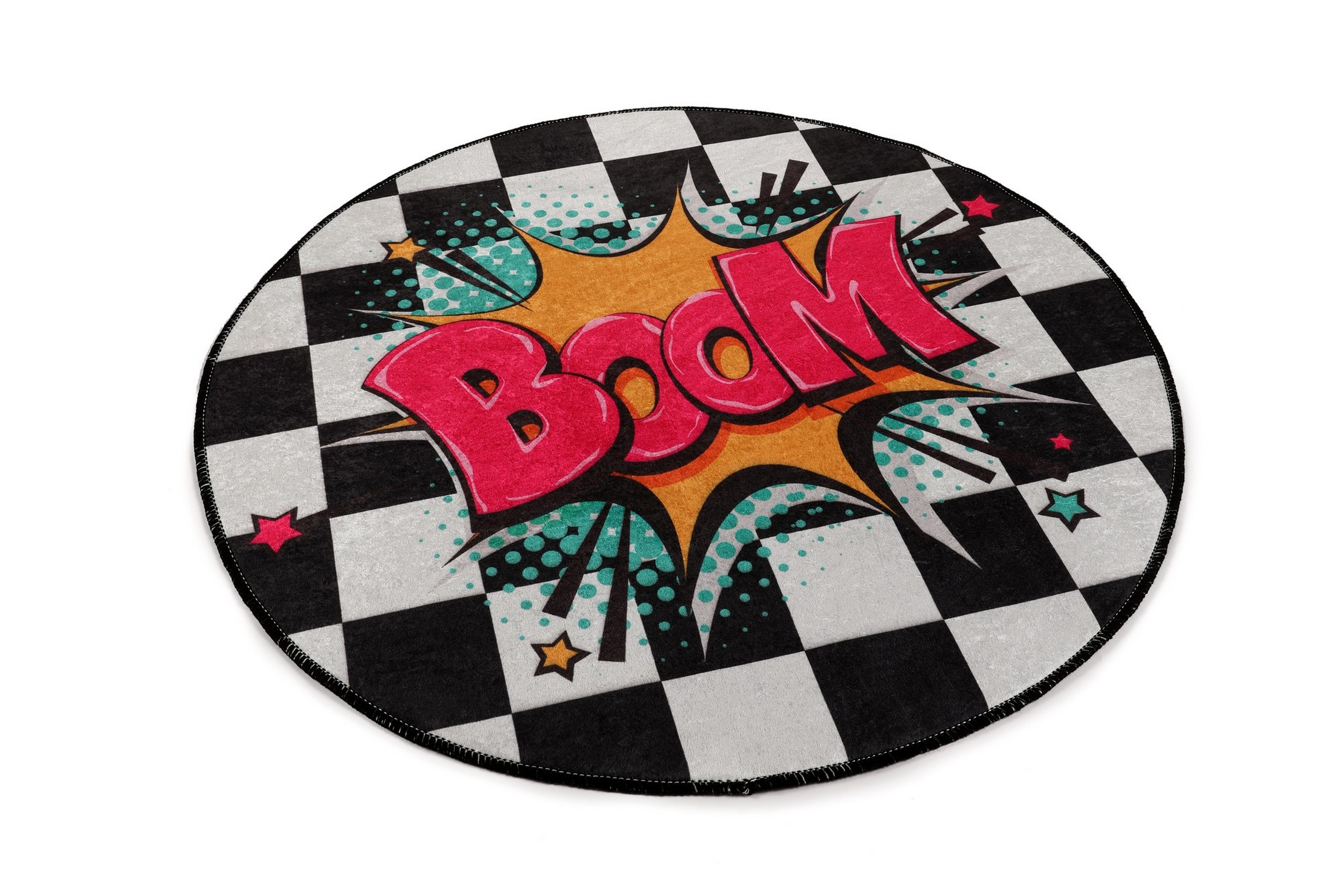 Matte Boom Rund 100 cm - Friezematte - Chilli